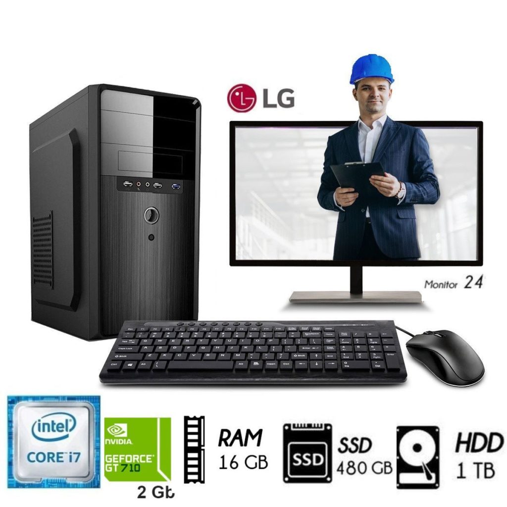 Computadora Intel Core i7 3.2 Ghz RAM 16GB DISCO 1TB SSD 480GB Video GT ...